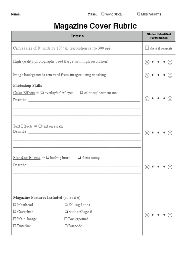 Magazinecoverrubric 2014 | PDF