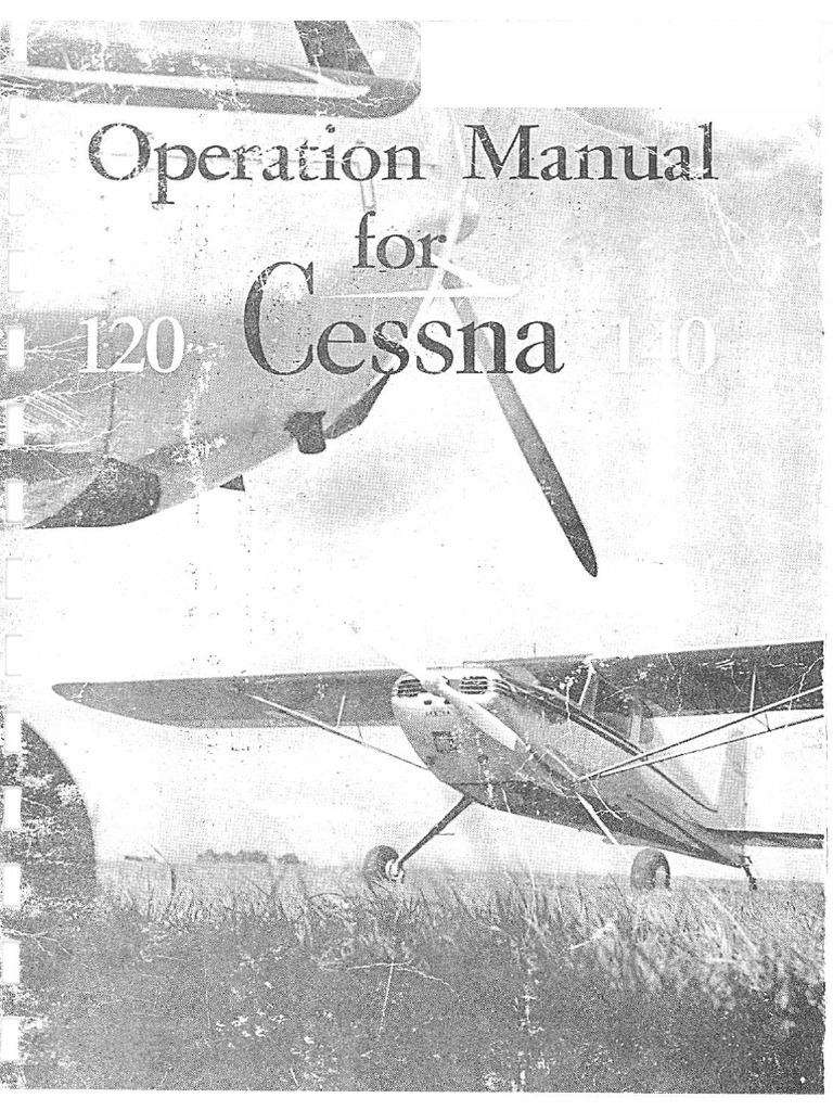 Operation Manual for Cessna 120 140 | Carburetor | Throttle