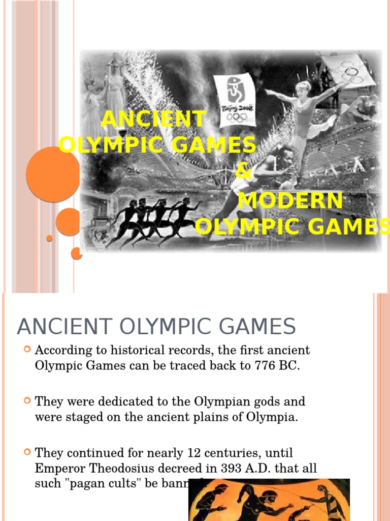 Ancient Olympic Games and Modern Olympic Games | PDF | Olympic Games ...