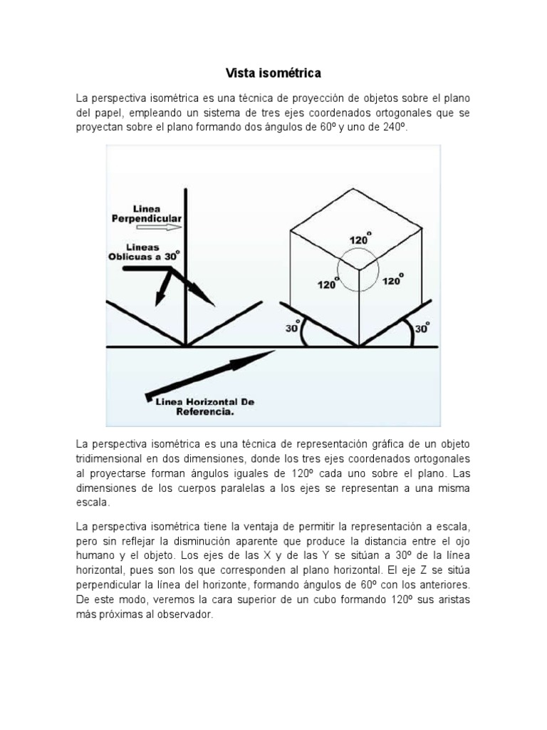 Perspectiva Isométrica en Dibujo Técnico | PDF | Geometría | Geometria ...