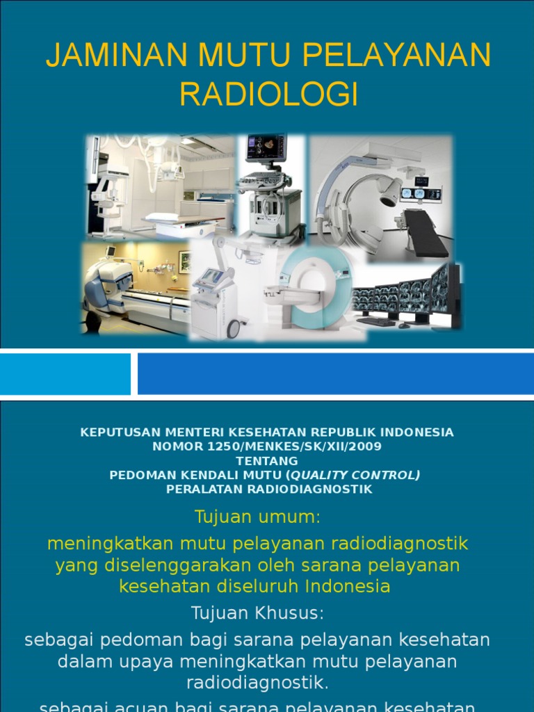 Manajemen Mutu Peralatan Radiologi Medan 16122014 | PDF | Komputer ...