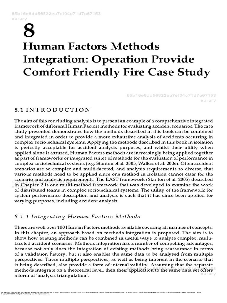 Human Factors Methods and Accident Analysis Practical Guidance and Case ...