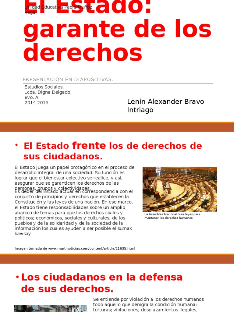 El Estado Garante de Los Derechos | PDF | Derechos humanos | Derechos
