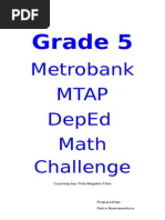 Grade 5 Mtap Reviewer With Answer Key | PDF | Ring Theory | Numbers