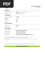 Sample of Ola Bill For Edit | PDF | Invoice | Services (Economics)