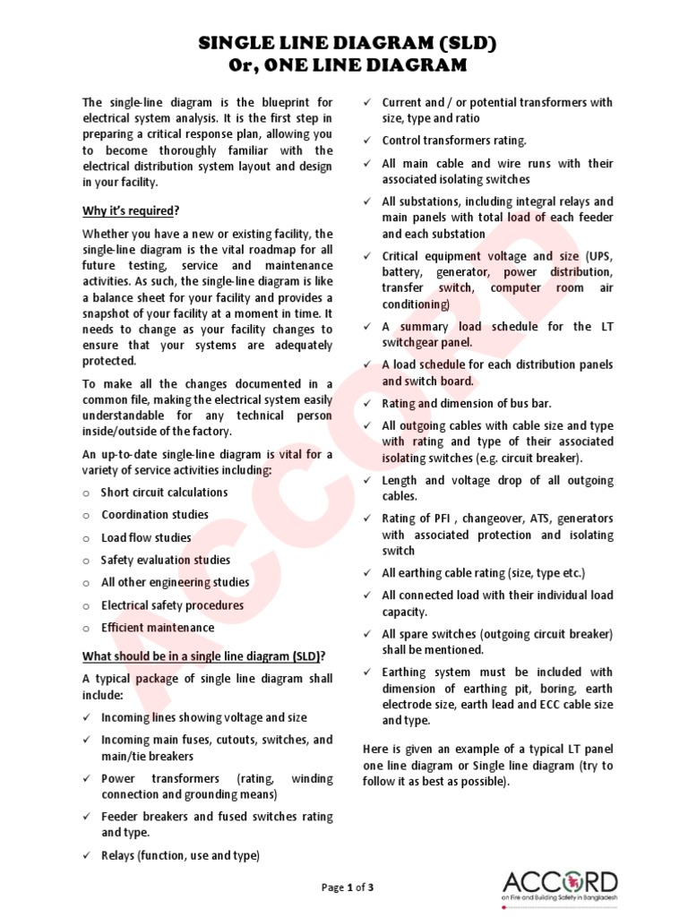 Accord SLD Format | PDF | Electrical Substation | Switch