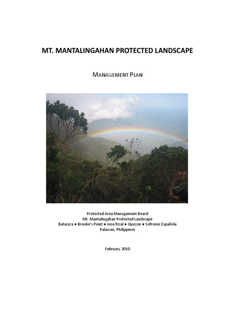 MMPL Management Plan Feb2010 | PDF | Protected Area | Sustainability