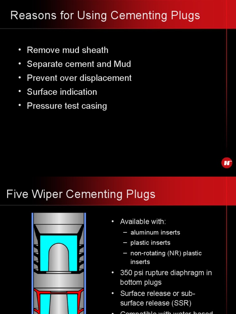 Cementing Plugs: Types and Benefits | PDF