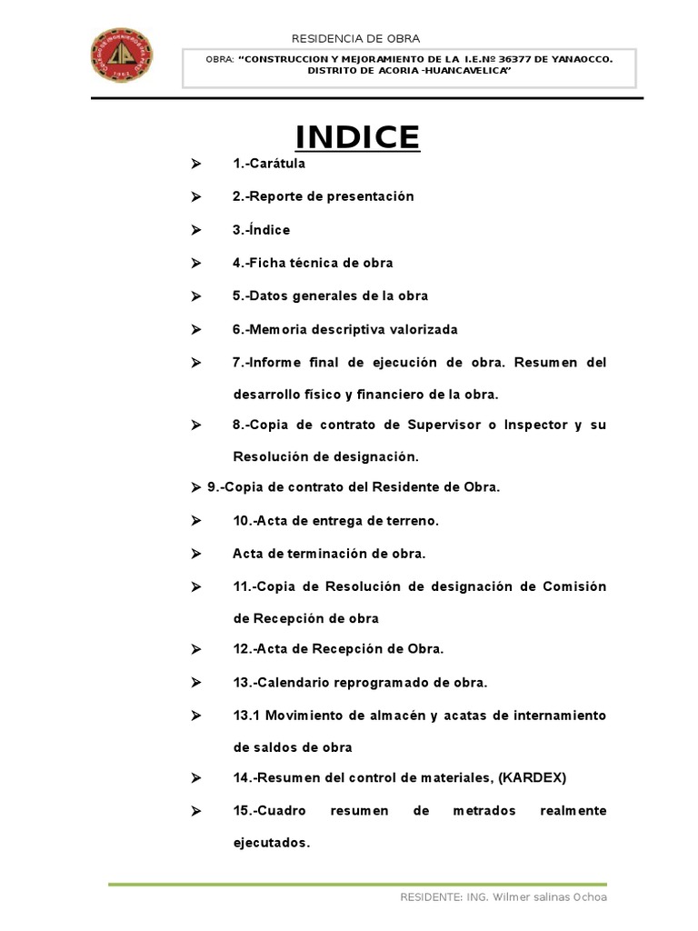 INDICE | PDF
