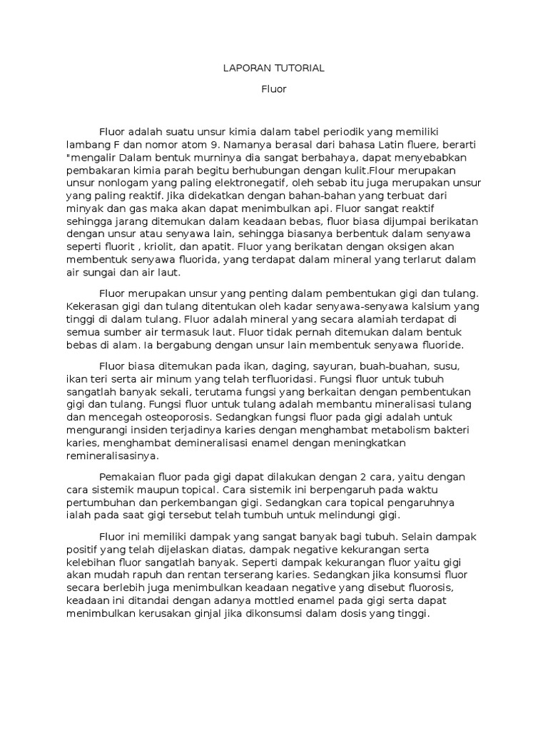 Topikal Aplikasi Fluor | PDF