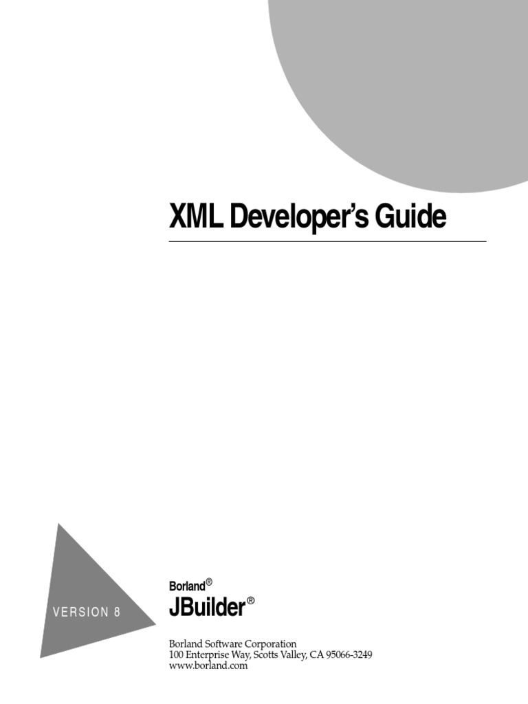 XML Developer'S Guide: Jbuilder | Download Free PDF | Xml | Xslt