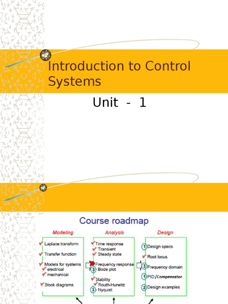 Introduction To Control Systems: Unit - 1 | PDF | Control Theory ...