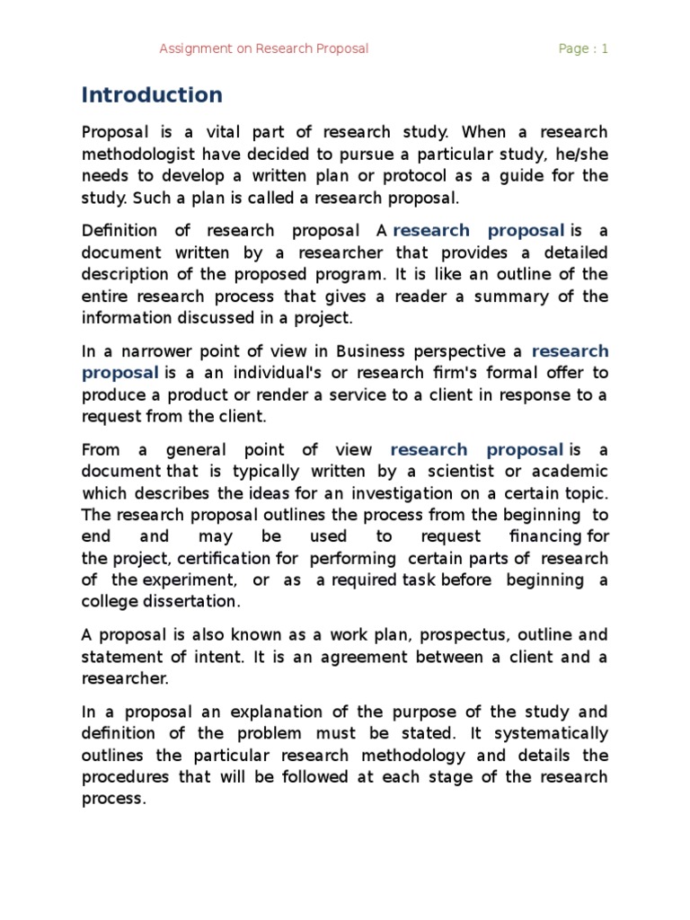 Research Proposal | PDF | Request For Proposal | Data Analysis
