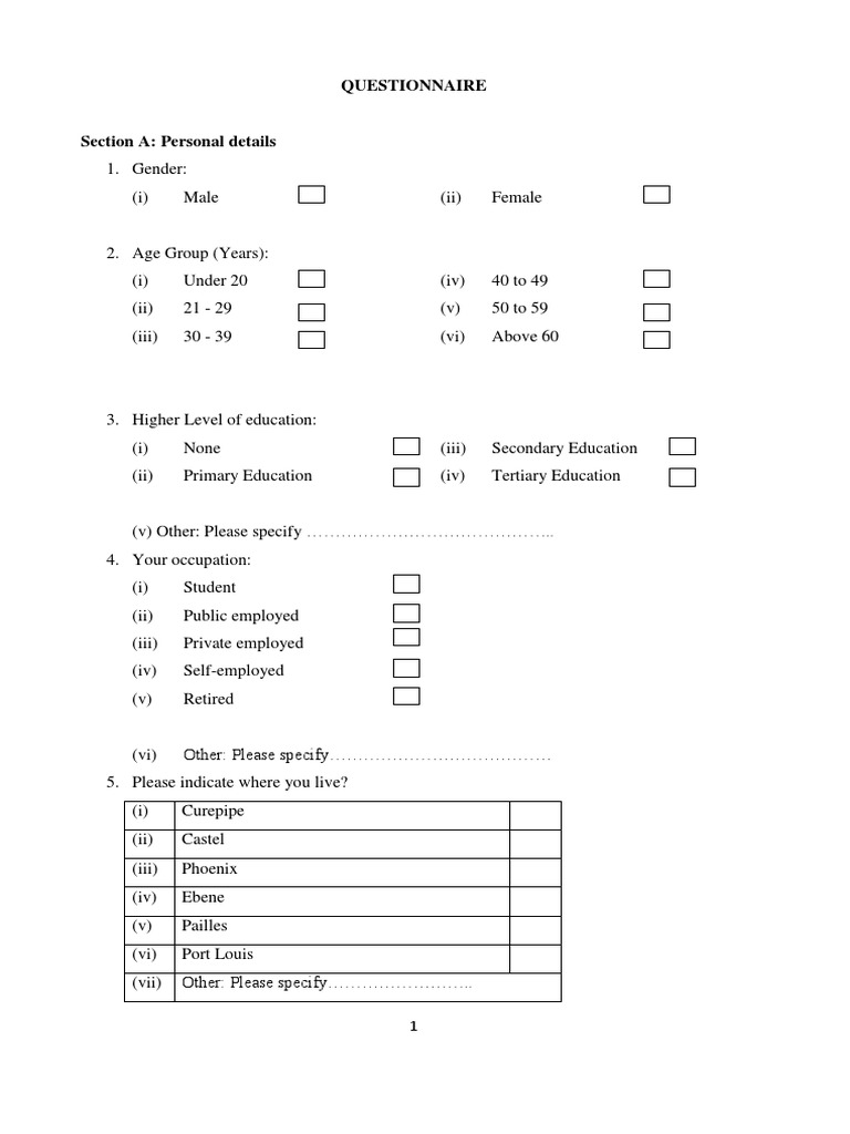Questionnaire 2 | PDF | Traffic | Traffic Congestion