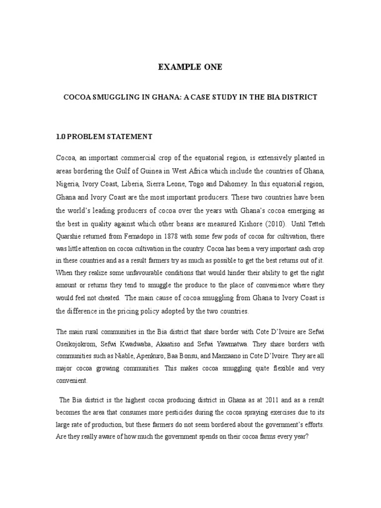 Sample Proposal GEOG 326 | PDF | Water Resources | Cocoa Bean