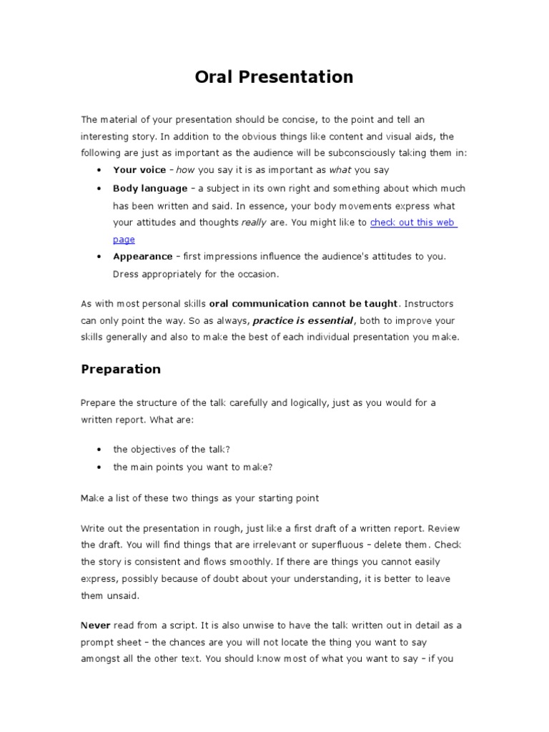 Oral Presentation | PDF