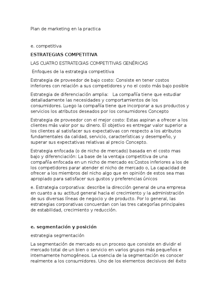 Estrategias de Marketing en Práctica | PDF | Producto (Negocio) | Marketing