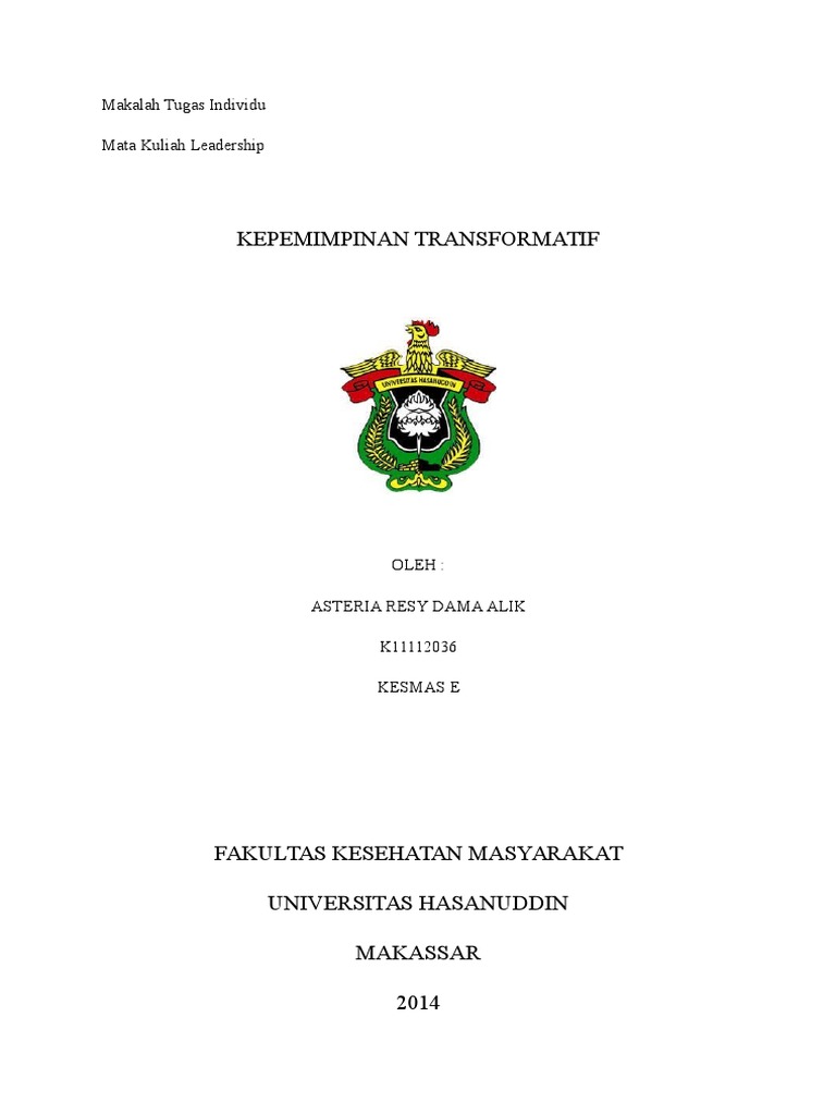 Leadership (Kepemimpinan Transformatif) | PDF