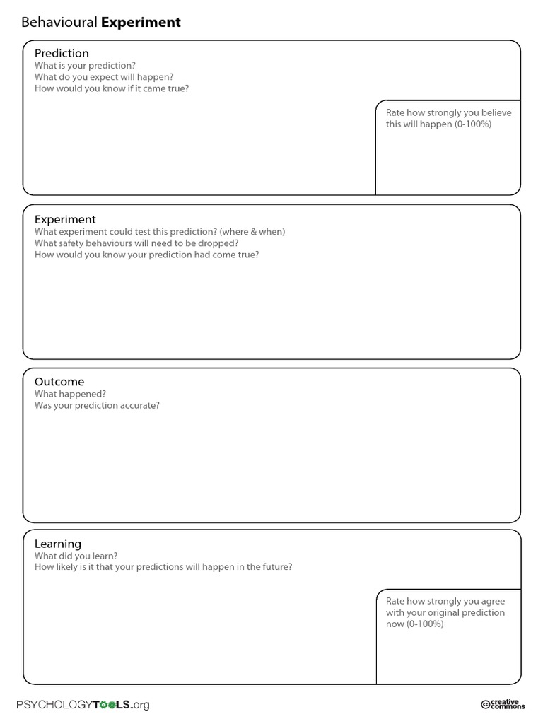 Behavioural Experiment | PDF | Prediction | Experiment