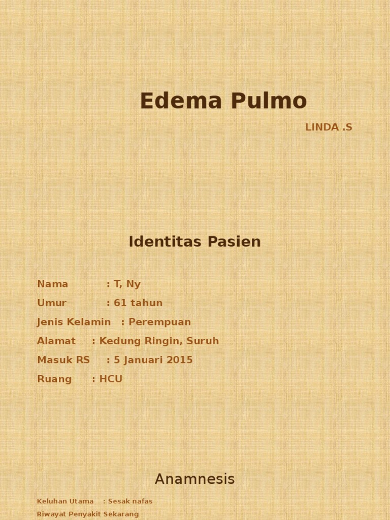Edema Pulmo | PDF