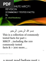 Part 1 Sample Questions MRCP | PDF | Myocardial Infarction | Hepatitis