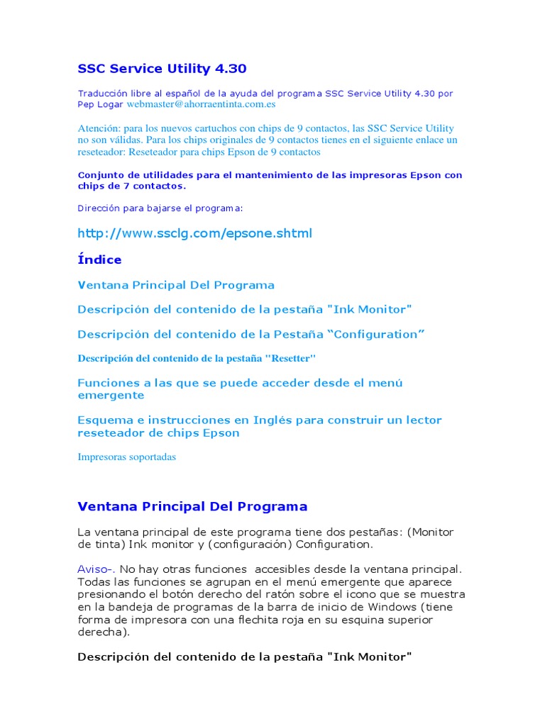 SSC Service Utility 4 | PDF | Impresora (Computación) | Color