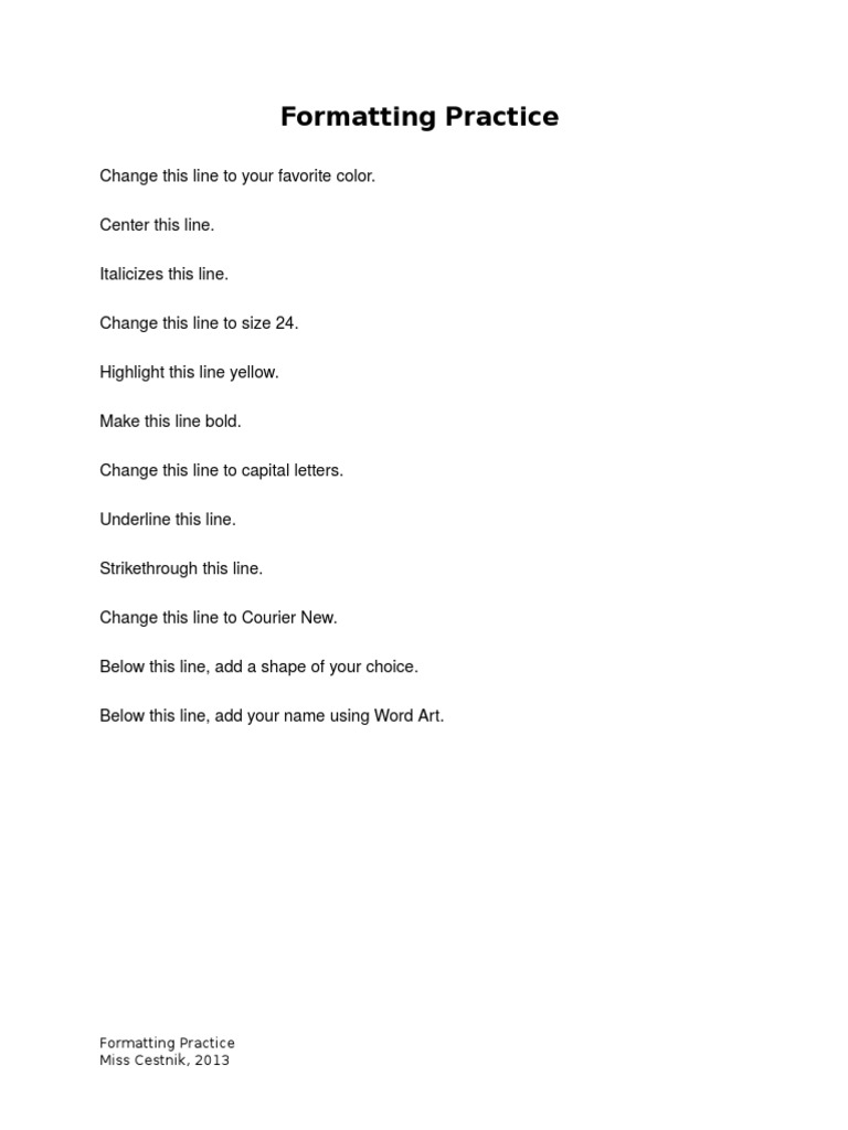 Text Formatting Techniques Guide | PDF