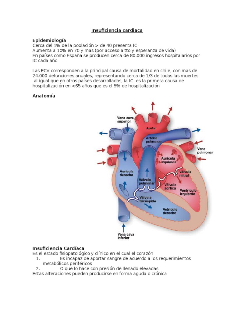 Insuficiencia Cardiaca | Descargar gratis PDF | Insuficiencia cardíaca | Enfermedades y trastornos