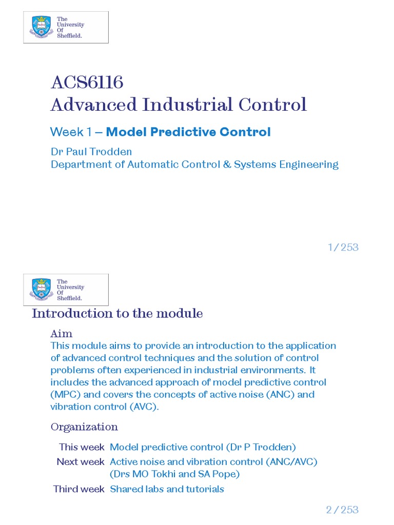 Model Predictive Control Notes Pdf Mathematical Optimization