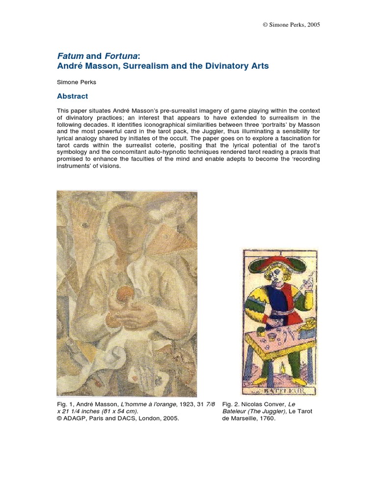 Andre Masson & Surrealism | PDF | Surrealism | Pythagoras