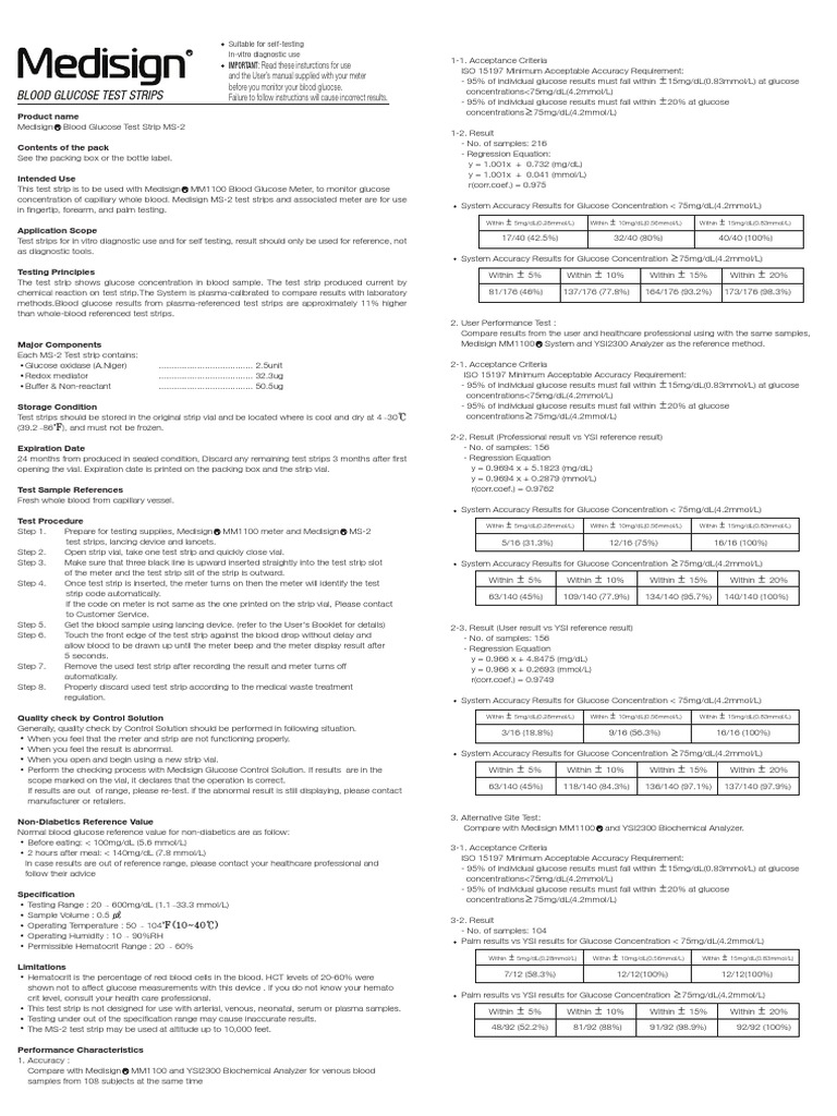 Medisign | PDF | Blood Sugar | Hypoglycemia