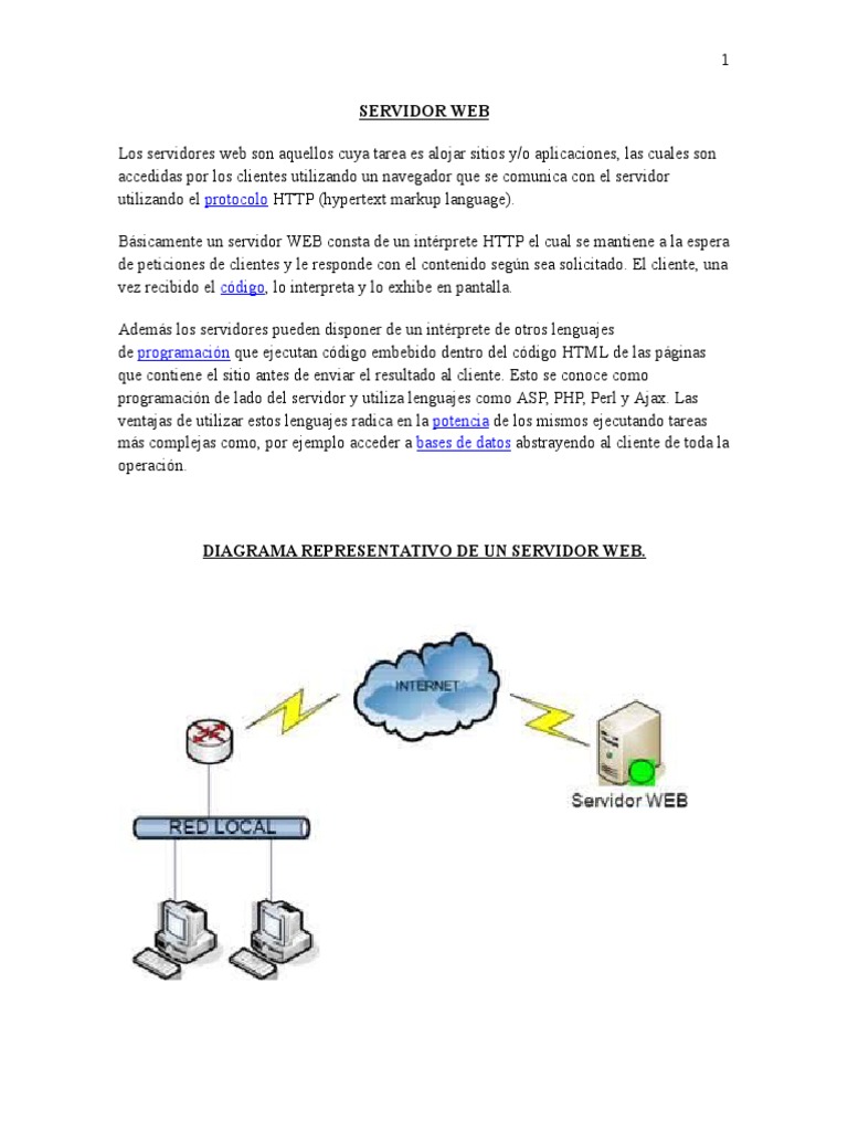 Informe Servidor Web | PDF | Servidor web | Internet y web