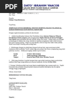 Surat Mohon Tajaan PROGRAM | PDF