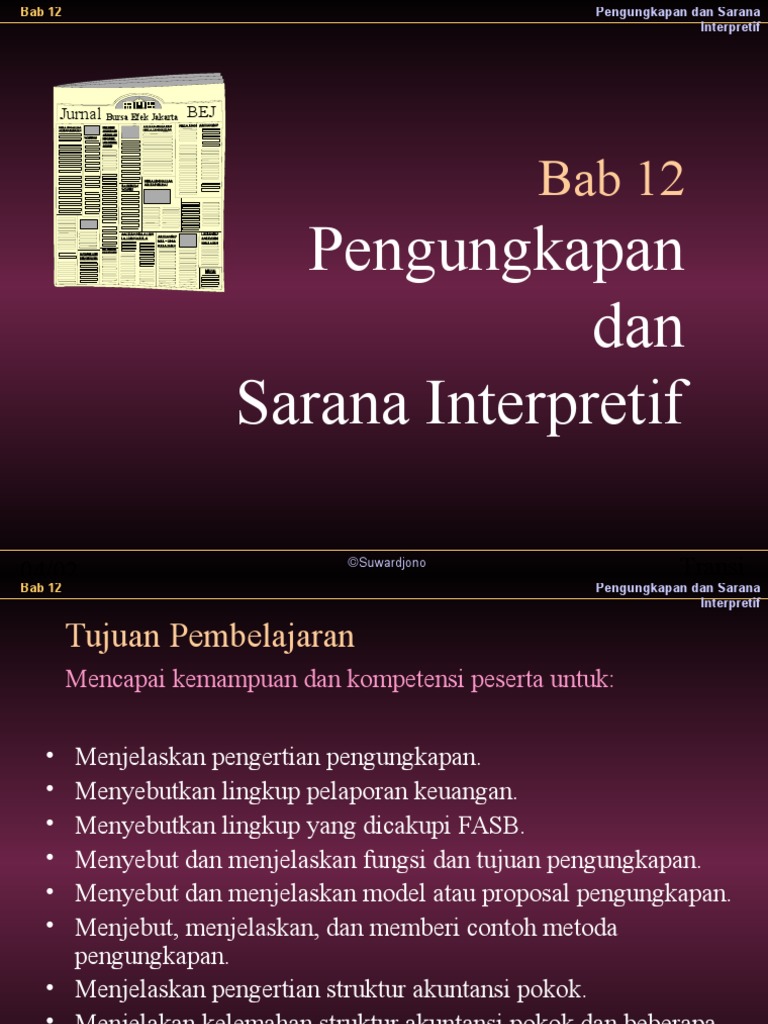 Pengungkapan Dan Sarana Interpretif | PDF