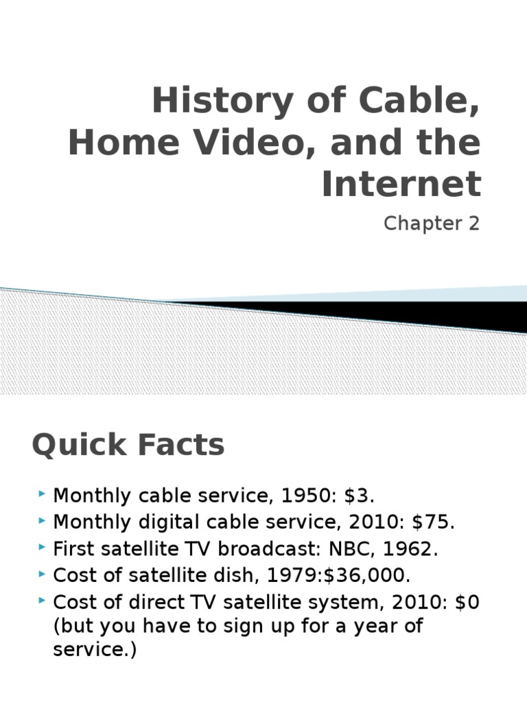 History of Cable, Home Video, and The Internet | PDF | Videotape ...