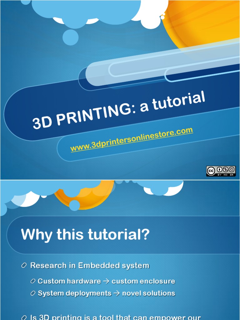 3d Printing Tutorial | PDF