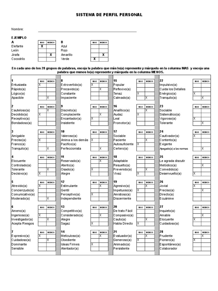 Prueba Disc | PDF | Materiales artisticos | Visión