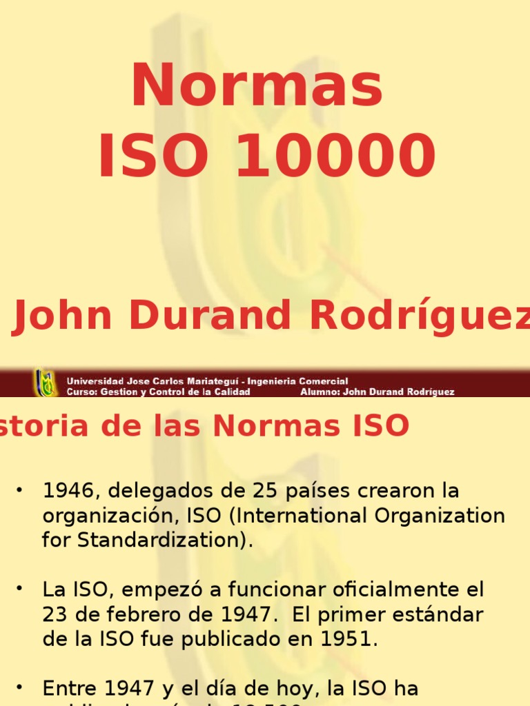 Guía Completa de Normas ISO 10000 | PDF | Organización internacional ...