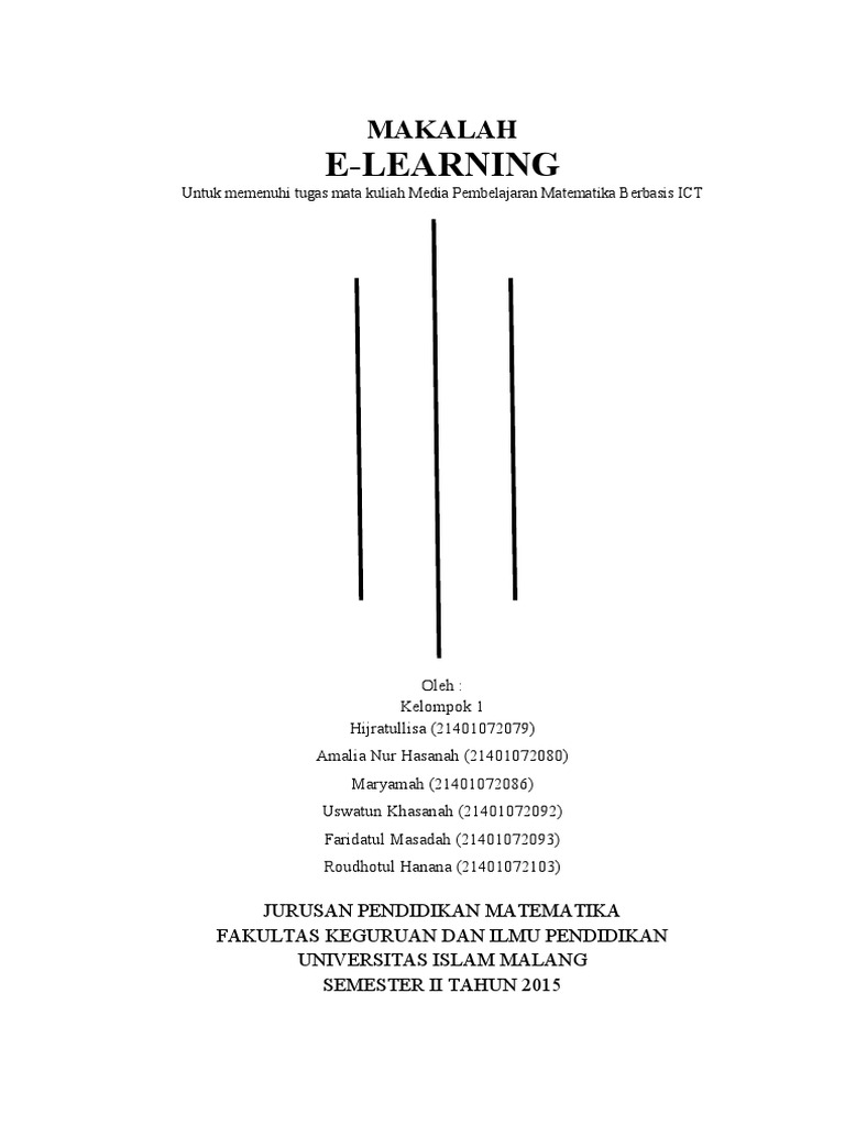 Makalah e Learning | PDF