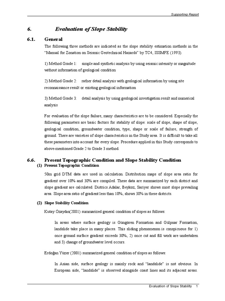 Istanbul Slope Stability Analysis | PDF | Landslide | Rock (Geology)