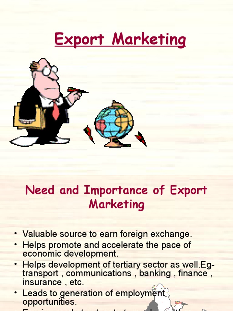 Export Marketing | Exports | Sales