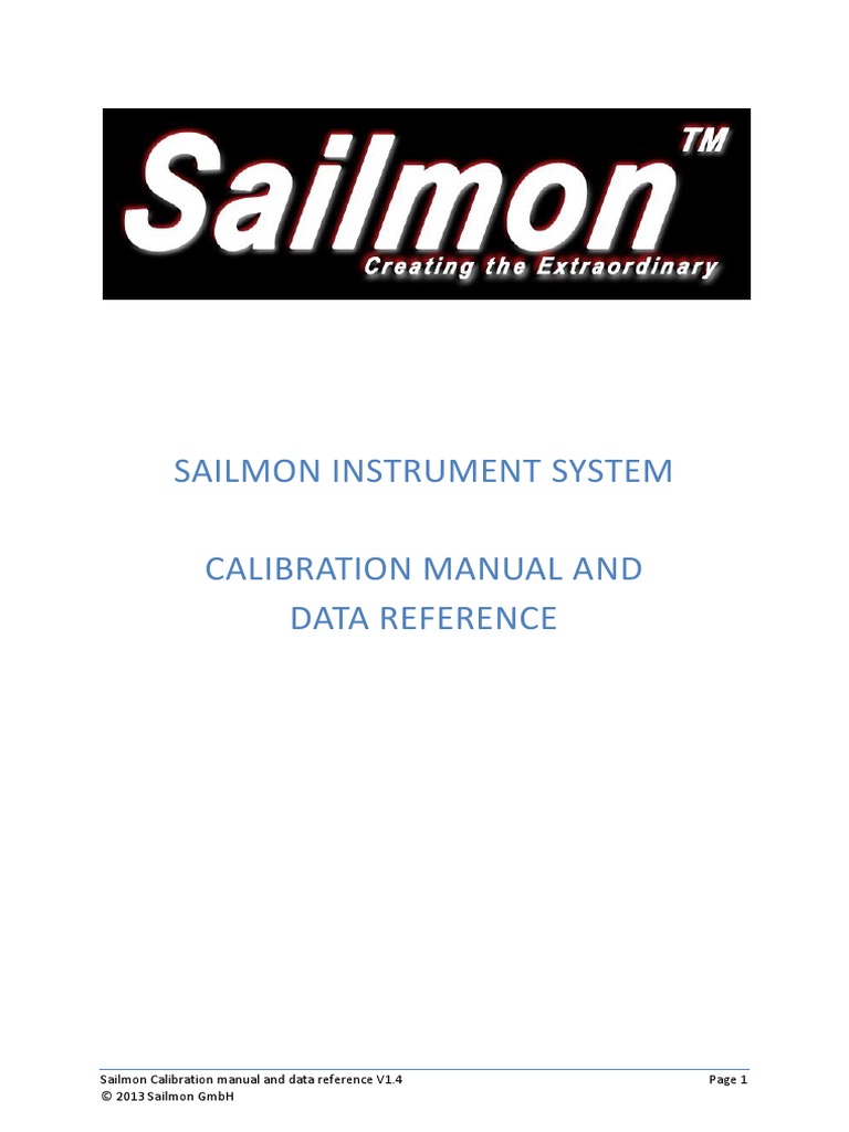 Calibration Manual and Data Reference | PDF | Wound | Calibration