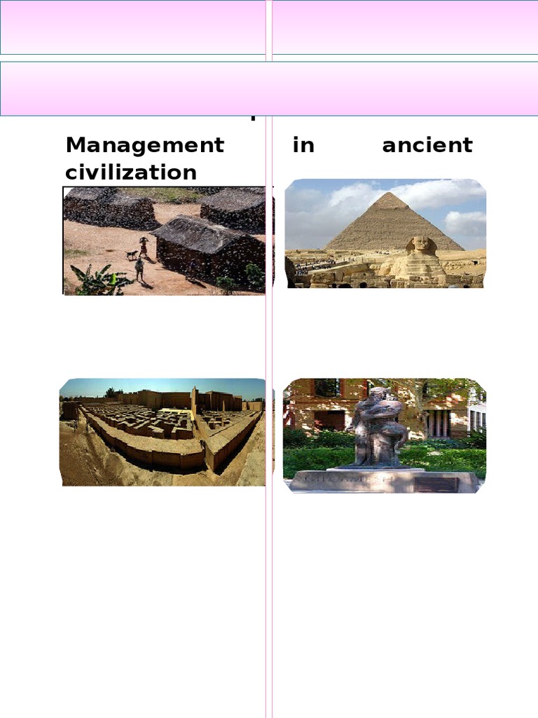 A Report On Management in Ancient Civilization | PDF | Ancient Egypt ...