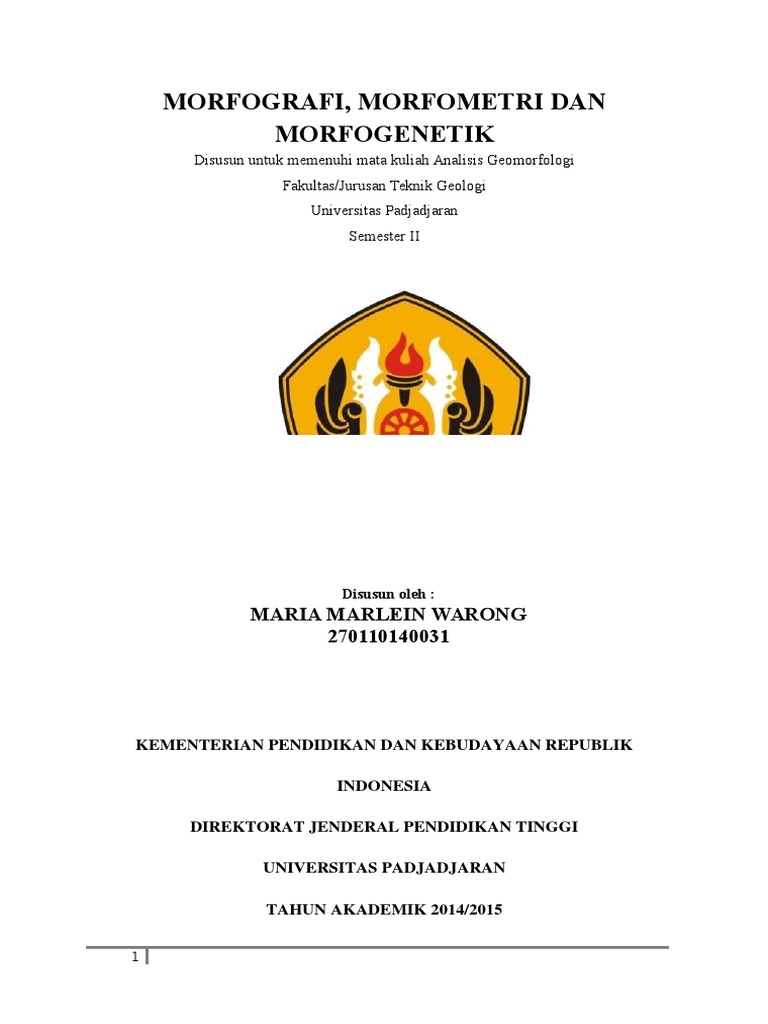 Morfografi dan Morfometri Geomorfologi | PDF | Sains & Matematika