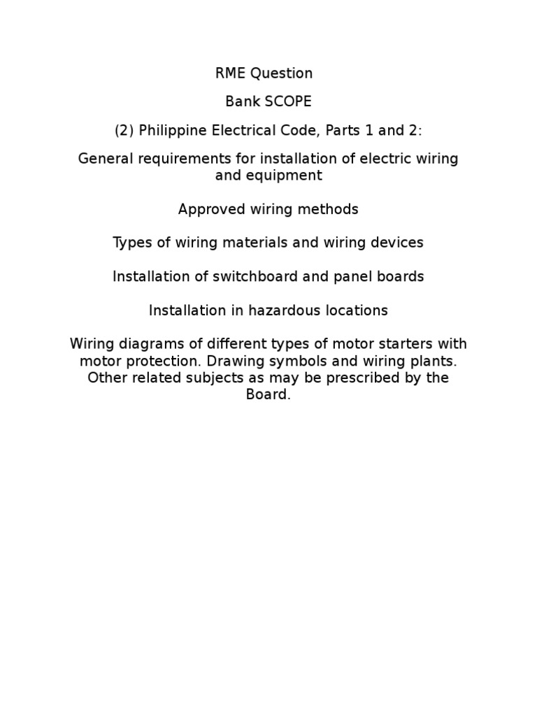 RME Question | PDF