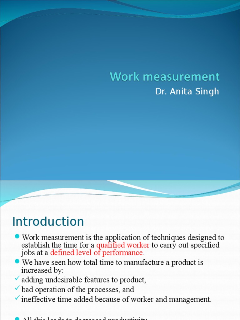 Work Measurement | PDF | Incentive | Sampling (Statistics)