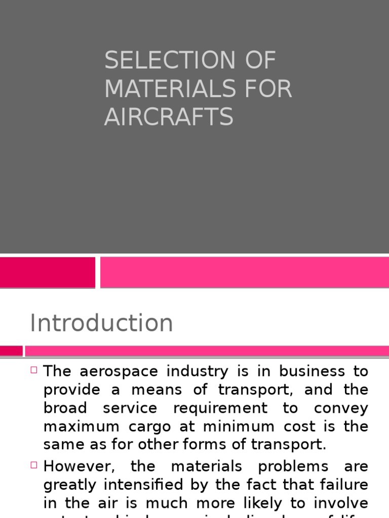 Aircraft Material | PDF | Landing Gear | Aircraft