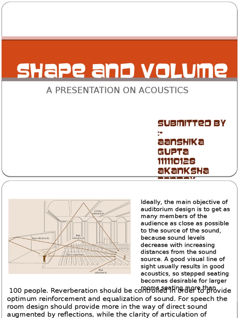 Acoustic Design Principles for Auditoriums: Exploring the Impact of ...