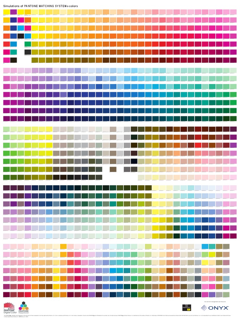 Pantone Coated Scale For Onyx | PDF | Magenta | Yellow