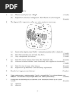 S5 BIOLOGY TEST I TERM II 2024 and MARKING GUIDE | PDF | Enzyme ...